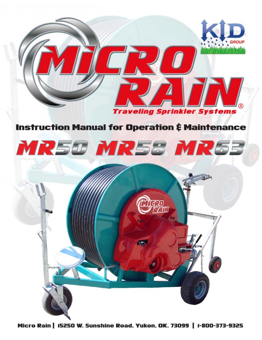MR50, MR58, MR63 Operator's Manual | www.microrain.net